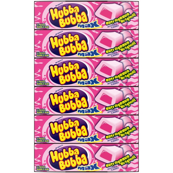 Hubba Bubba Max Outrageous Original Gum Albanese Confectionery