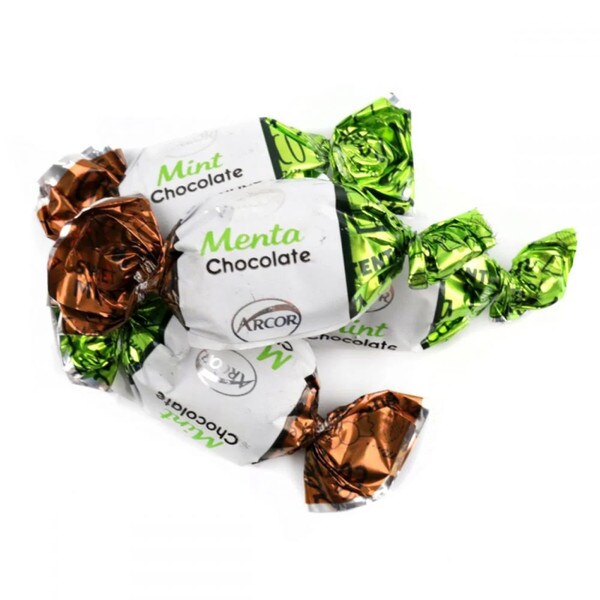 Chocolate Filled Mint Hard Candy Albanese Confectionery