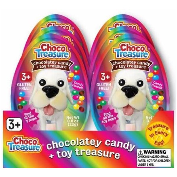 Choco Treasure Puppy Egg .75oz 10ct | Albanese Confectionery