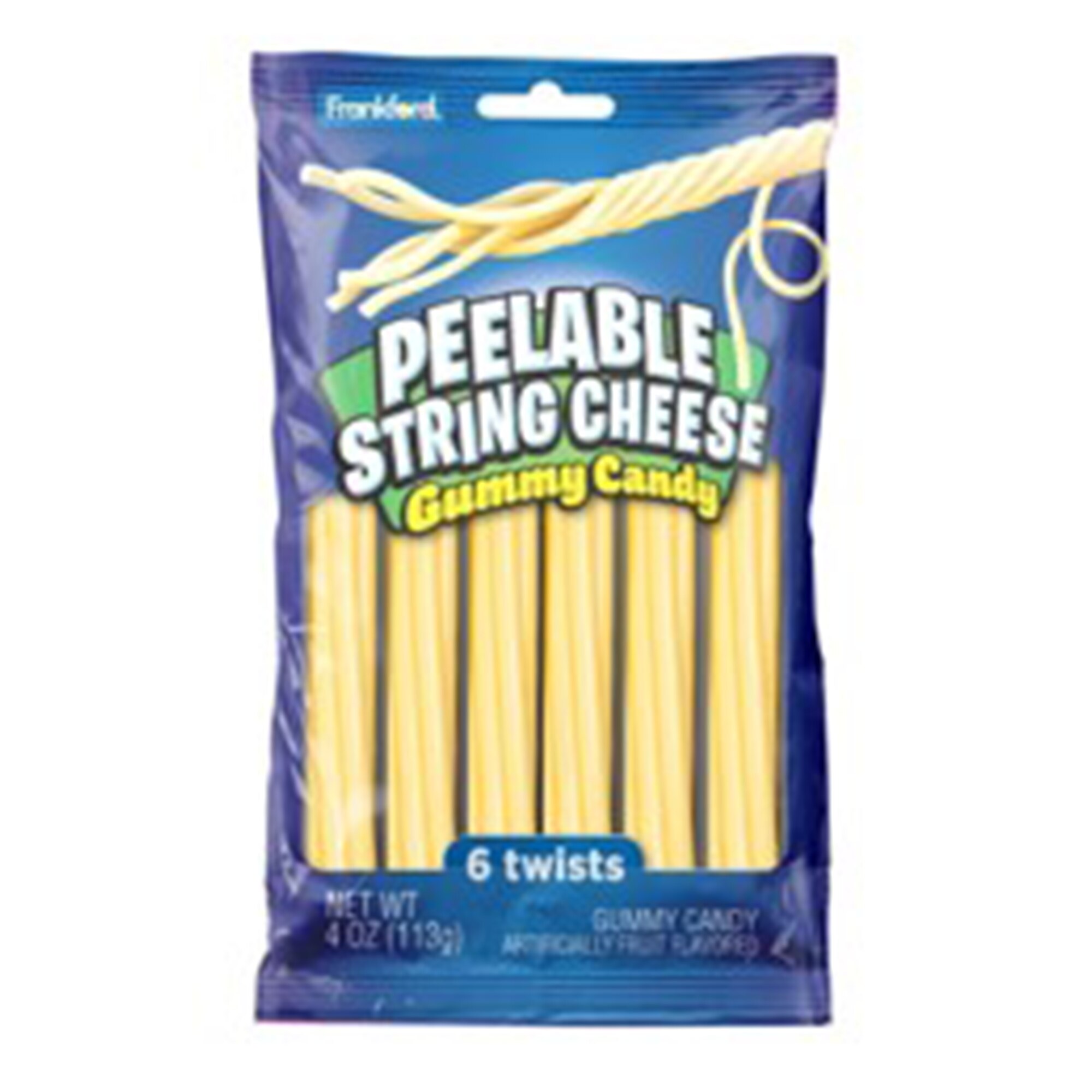 Peelable String Cheese Gummy Candy 4oz 12ct | Albanese Confectionery