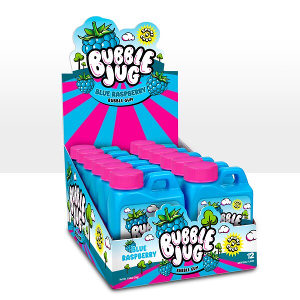 Bubble Jug® Bubble Gum Blue Raspberry 12ct | Albanese Confectionery