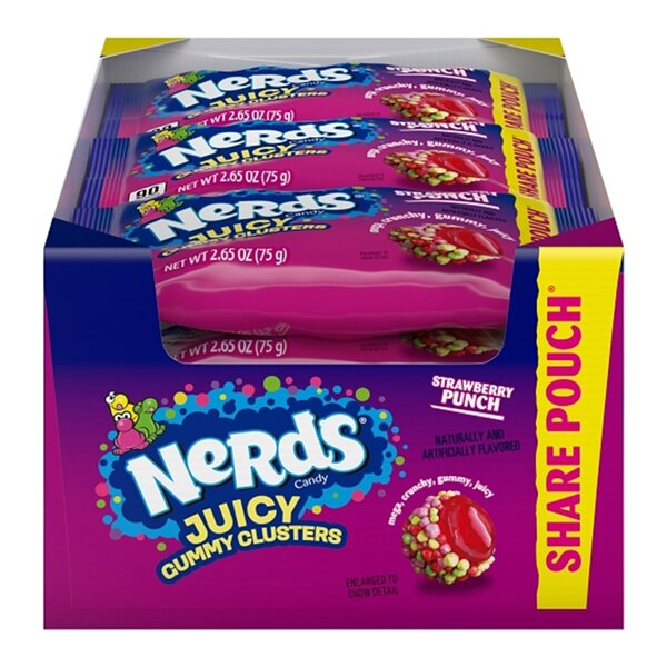 Nerds® Juicy Gummy Clusters 2.65oz 12ct | Albanese Confectionery