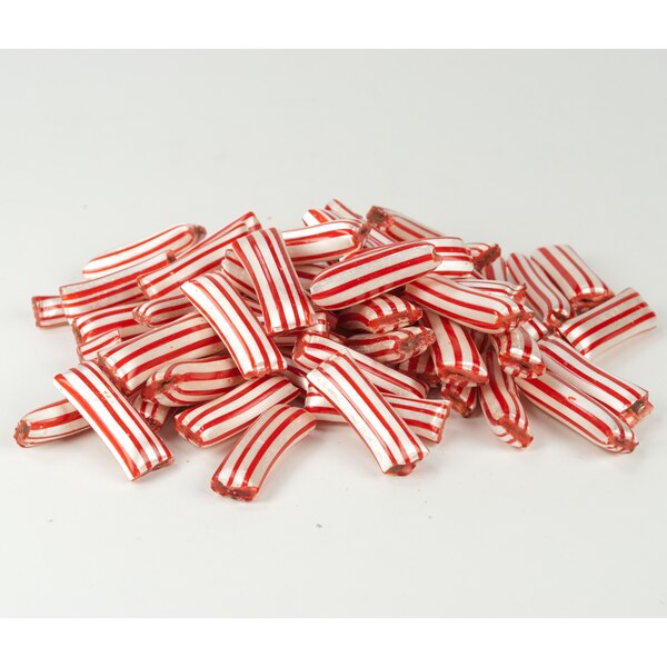 Chocolate Filled Peppermint Straws 15lbs | Albanese Confectionery